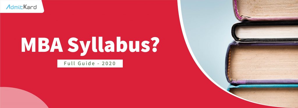 MBA Syllabus - The Complete Guide - AdmitKard-Blog